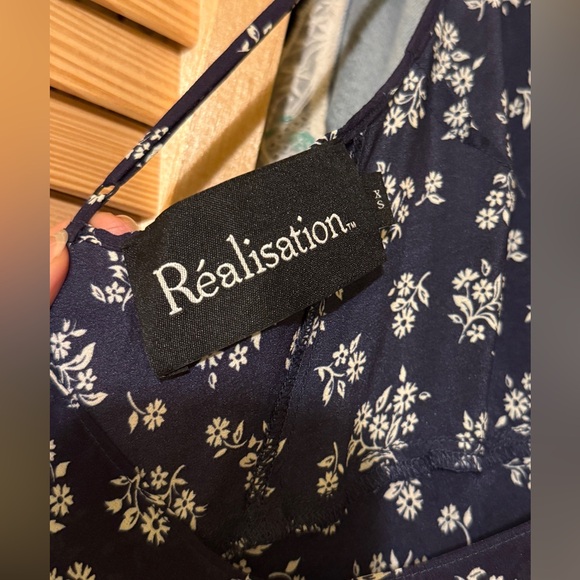 Realisation Par | Dresses | Silk Blue Dress The Iggy Dress In Saffron ...